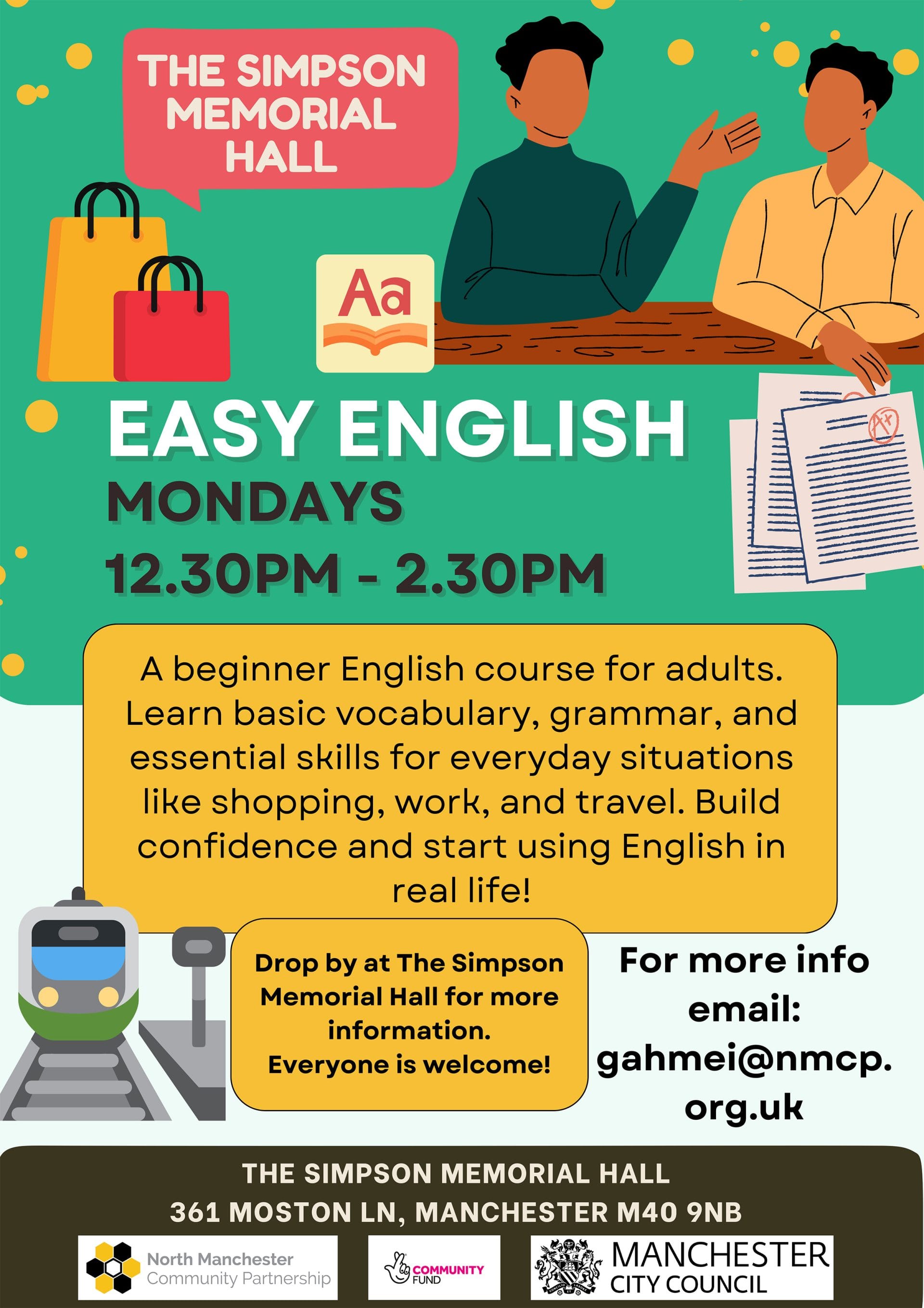 Free Easy English Classes | North Manchester Community Partnership